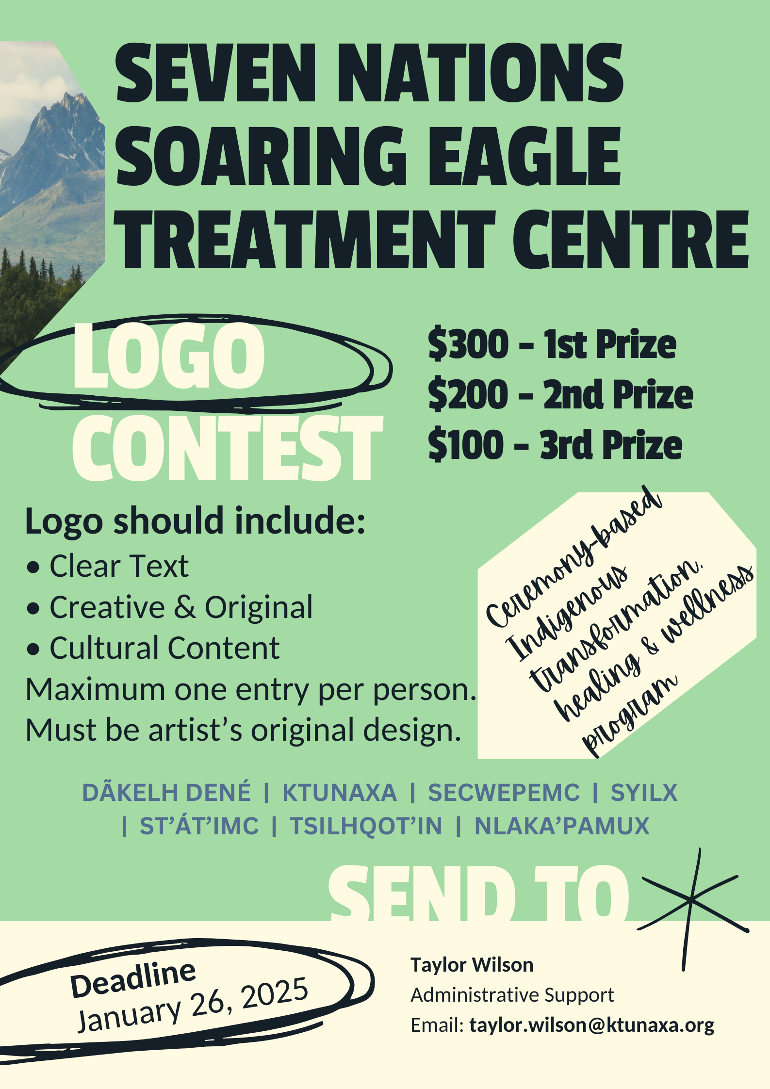 Seven Nations Soaring Eagle Treatment Centre Logo Contest - Ktunaxa ...